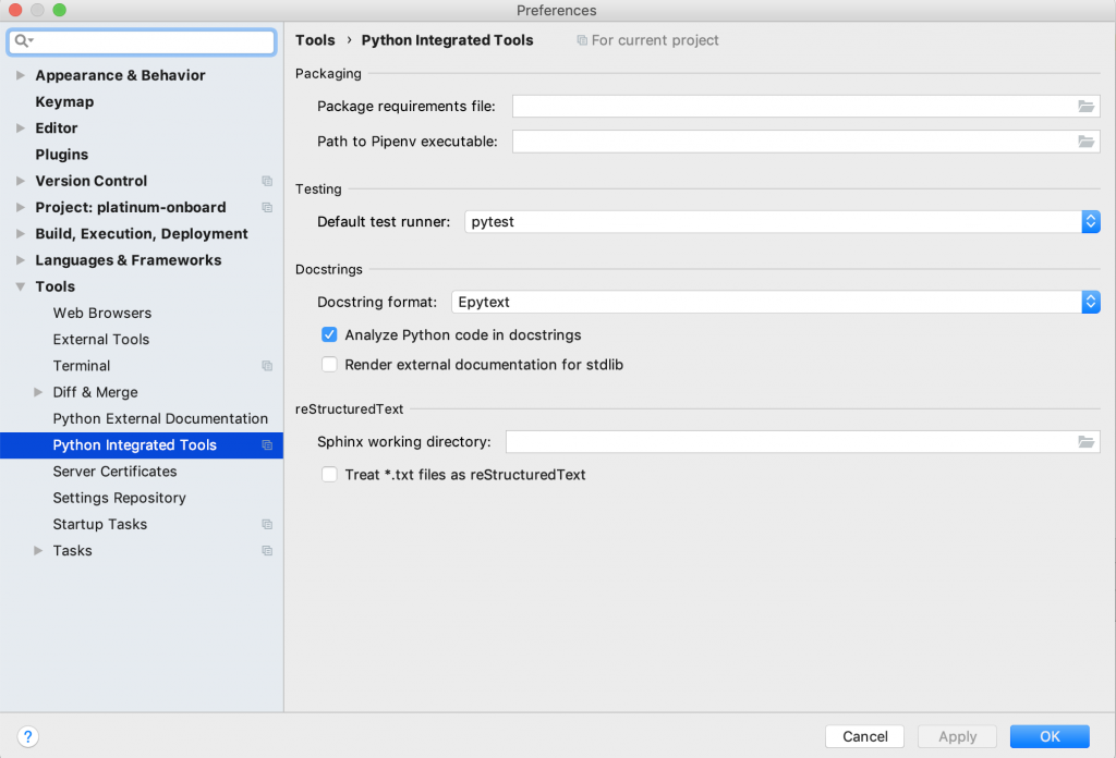 Configuring PyCharm for using pytest as the test runner – Ramblings and ...